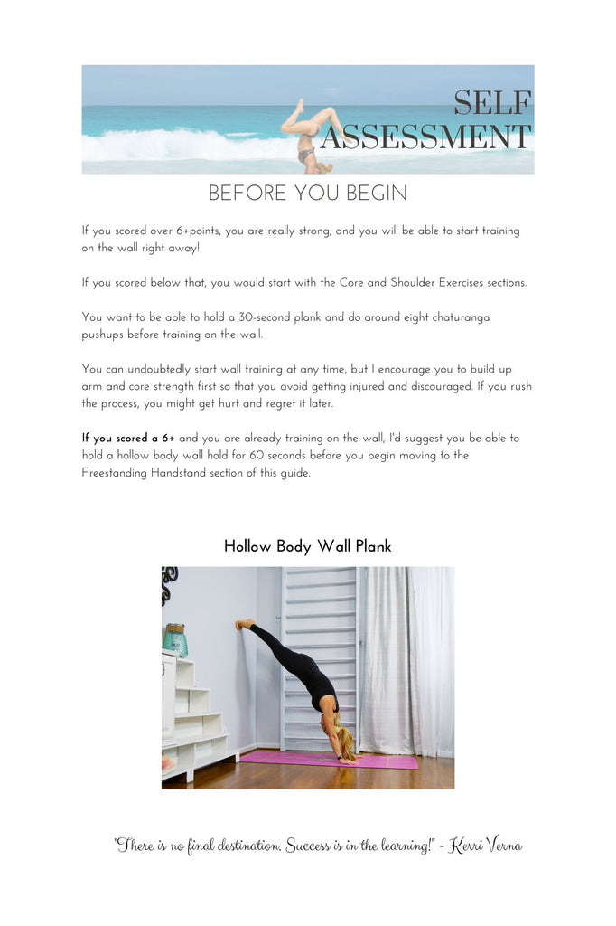 Handstand Trainer Ebook – Beach Yoga Girl Shop